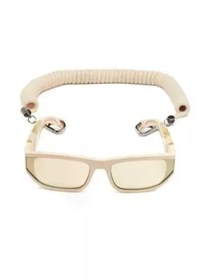 Dolce & Gabbana Rectangle-frame Sunglasses - Neutrals