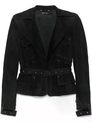 Gucci 2000s Suede Jacket - Black