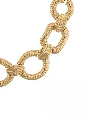 Givenchy 1980s Logo Link Necklace