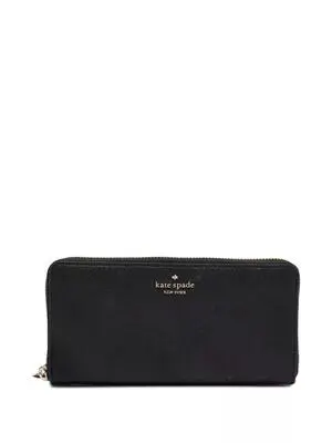 Kate Spade New York Pre-owned Zip-around Leather Wallet - Grey