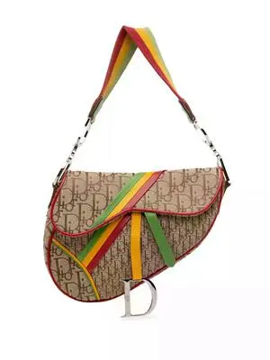 Dior Diorissimo Rasta Saddle Shoulder Bag - Brown