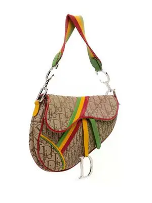Dior Diorissimo Rasta Saddle Shoulder Bag - Brown