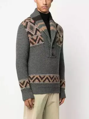 Gucci 2000s Zigzag Pattern Jumper