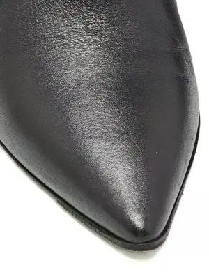 AQUAZZURA 85mm Pointed-toe Leather Ankle Boots
