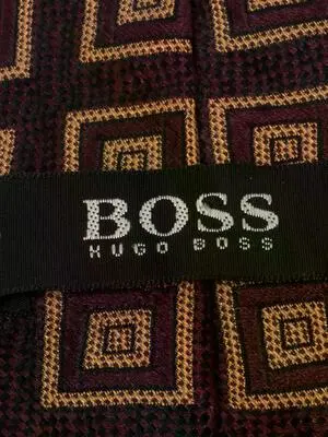 BOSS Geometric-patterned Neck Tie