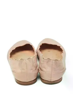 Chloé Lauren Scalloped Ballet Flats - Neutrals