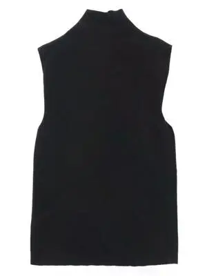 Saint Laurent 1990s Wool Knitted High Neck Sleeveless Top