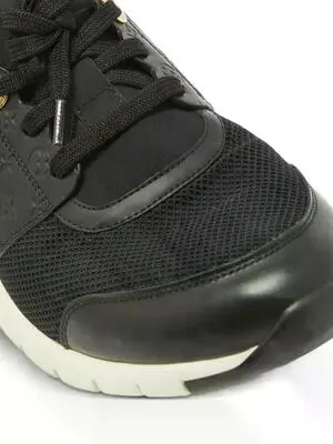 LOUIS VUITTON Monogram-panelled Sneakers - Black