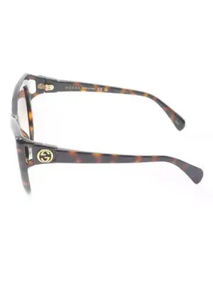 Gucci 2020s Tortoiseshell Cat-eye Sunglasses