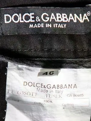 Dolce & Gabbana Logo Plaque Pocket Trousers