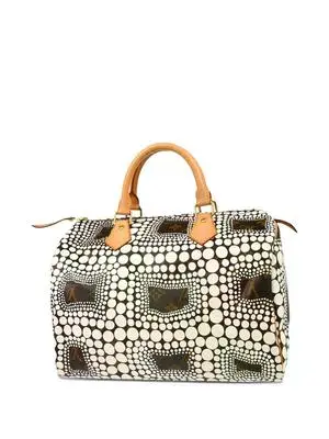 LOUIS VUITTON X Yayoi Kusama 2012 Speedy 30 Handbag - Brown