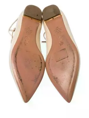 AQUAZZURA Pointed-toe Lace-up Flats