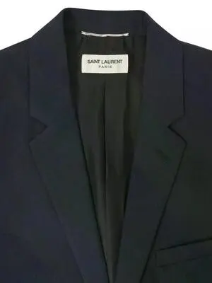 Saint Laurent Single-breasted Blazer - Blue
