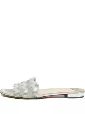 Prada Wave-mesh Slide Sandals