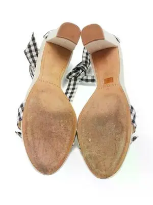 ALEXANDRE BIRMAN 100mm Gingham Heeled Sandals