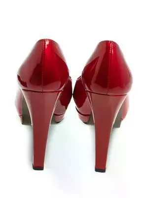 STUART WEITZMAN 130mm Patent Leather Peep-toe Pumps