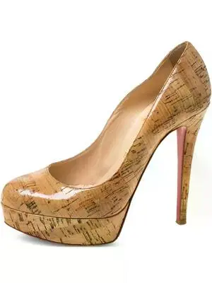 CHRISTIAN LOUBOUTIN Bianca 125mm Cork Pumps - Neutrals