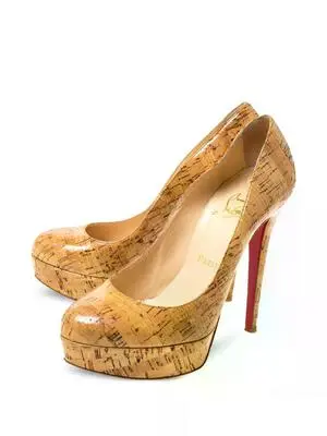 CHRISTIAN LOUBOUTIN Bianca 125mm Cork Pumps - Neutrals