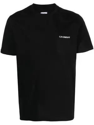 C.P. COMPANY Pre-owned Logo-print Patch-pocket Cotton T-shirt
