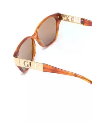 Gianfranco Ferre Logo-plaque Tortoiseshell-effect Sunglasses
