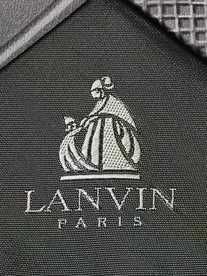 LANVIN Patterned Silk Neck Tie