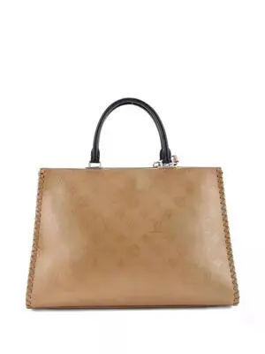 LOUIS VUITTON Zipped Monogram Leather Tote Bag