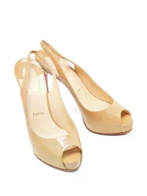 CHRISTIAN LOUBOUTIN Slingback Leather Pumps