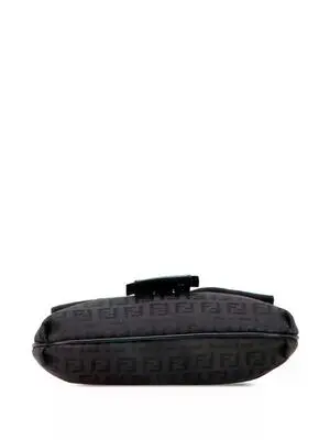 Fendi 2000-2010 Zucchino Canvas Crossbody Bag - Black
