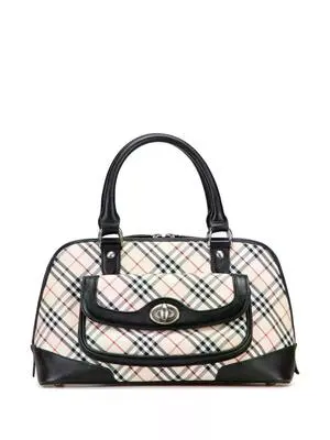 Burberry Nova Check Canvas Handbag