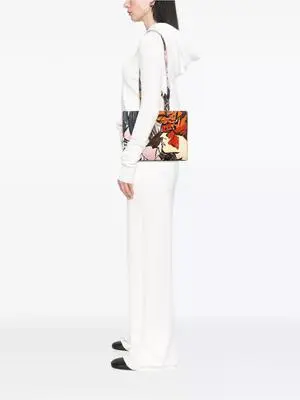 Dior 2014 Large Canvas Floral Graffiti Lady Satchel - Multicolour