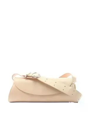 JIL SANDER Cannolo Leather Shoulder Bag - Pink
