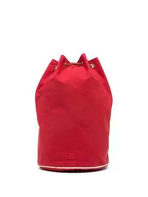 Hermès 1990 Matelot-marin Cotton Backpack - Red