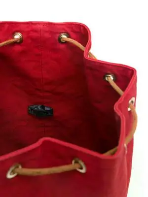 Hermès 1990 Matelot-marin Cotton Backpack - Red