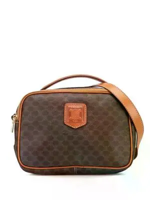 Celine 1996 Macadam Coated Canvas Satchel