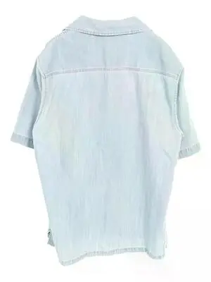 Versace 2010s Denim Short-sleeve Shirt