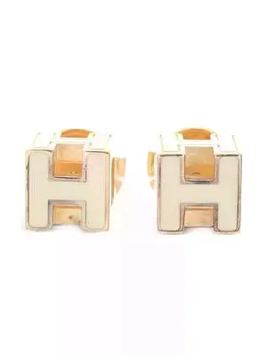 Hermès 2000s Carge D'ash H Earrings - Gold