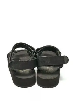 Prada Logo Print Flat Sandals
