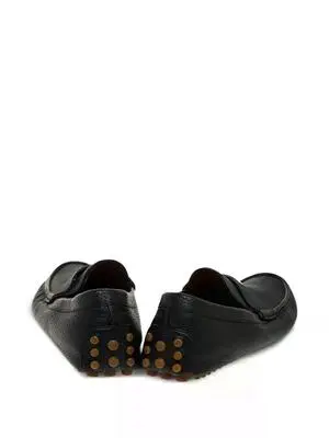 Gucci Leather Loafers - Black
