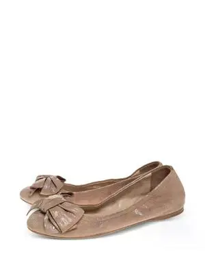 Prada Bow-embellished Ballet Flats