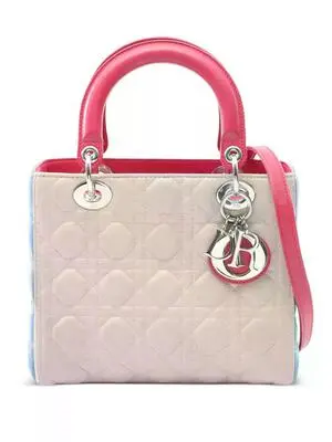 Dior 2010 Canage Lady Leather Handbag - Neutrals