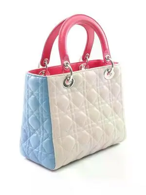 Dior 2010 Canage Lady Leather Handbag - Neutrals