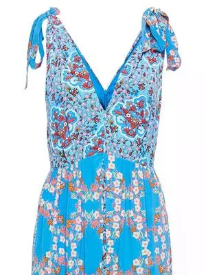 Sandro Floral Crepe Dress