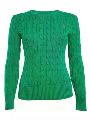 Polo Ralph Lauren Cable Knit Cotton Sweater - Green