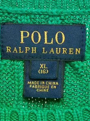 Polo Ralph Lauren Cable Knit Cotton Sweater - Green