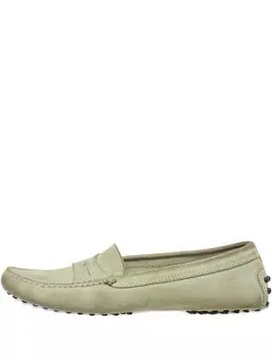 TOD'S Vintage Suede Loafers - Grey