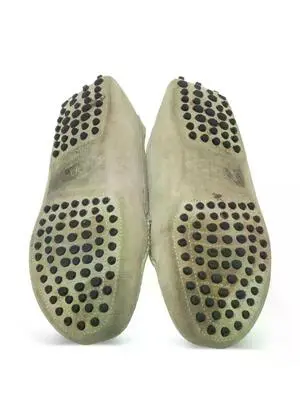 TOD'S Vintage Suede Loafers - Grey