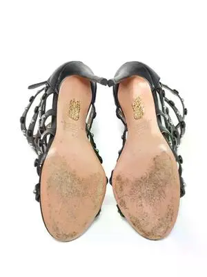 AQUAZZURA 110mm Studded Strappy Sandals