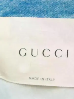 Gucci Distressed Denim Shorts With Stud Detail