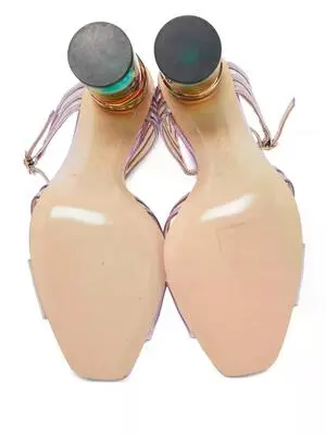 NICHOLAS KIRKWOOD Metallic Block-heel Sandals