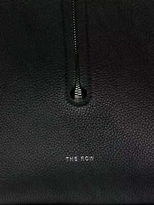 THE ROW Gio Duffle Full-grain Leather Weekend Bag - Black